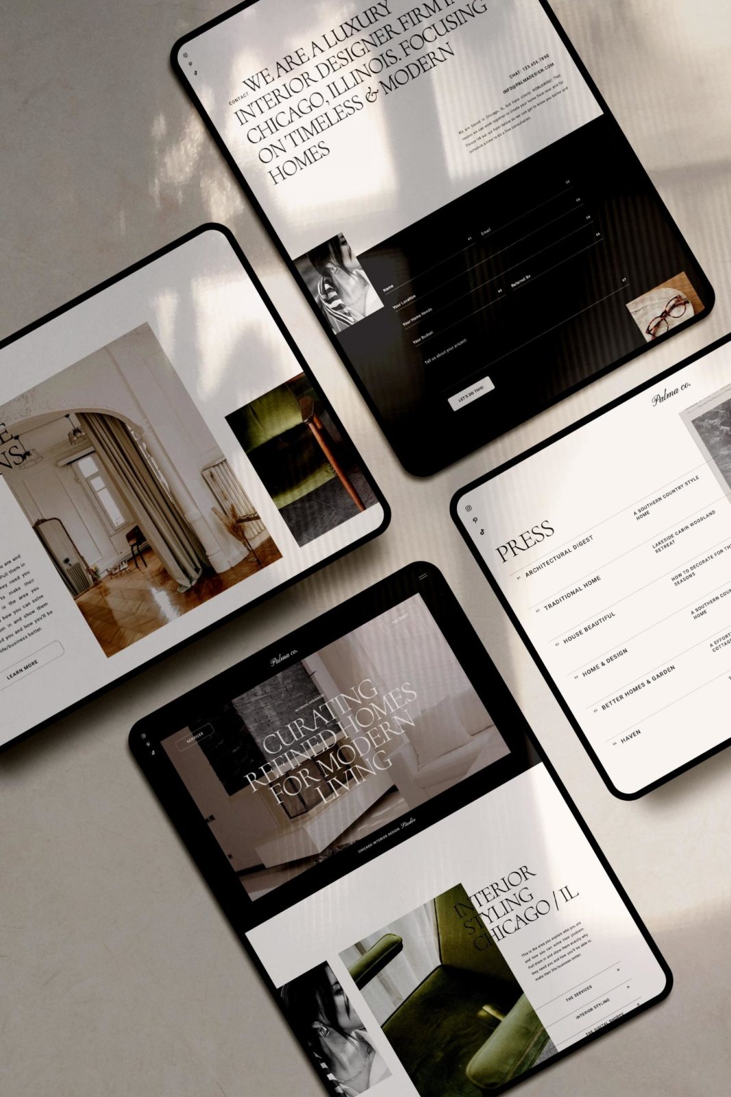 A Modern & Editorial Website Template for Showit & Wordpress - Saffron Avenue